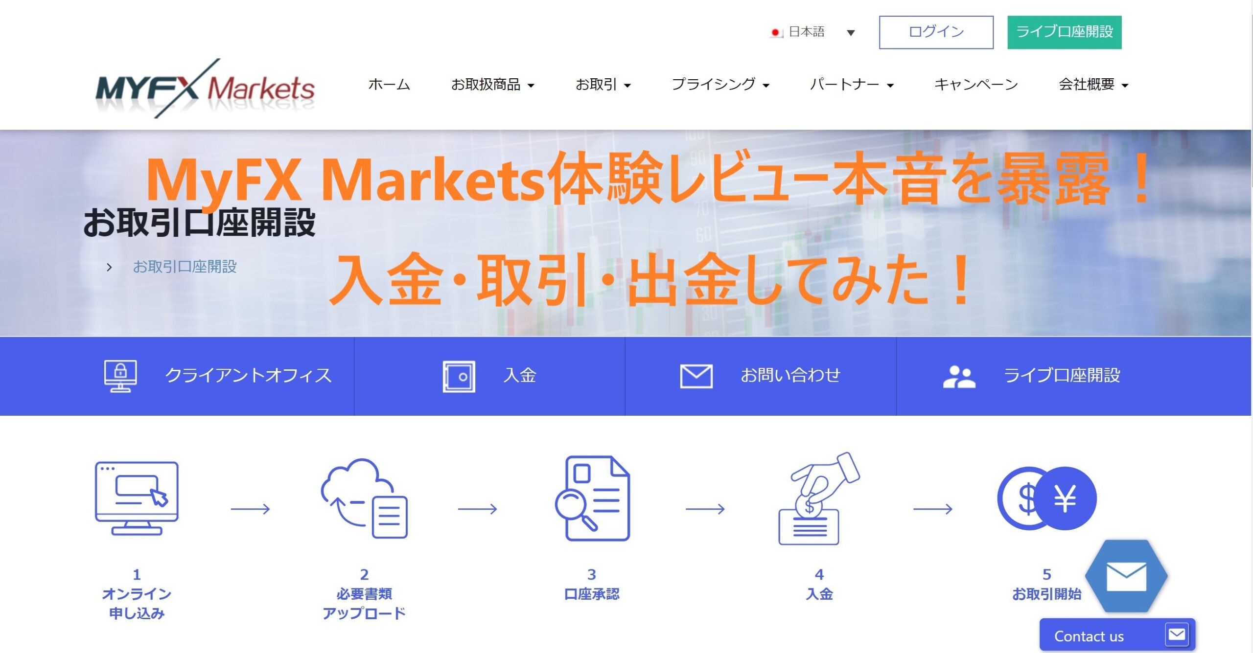 MyFX Markets体験レビュー本音を暴露！入金・取引・出金してみた！ | R-Trading FX 〜 high level of ...